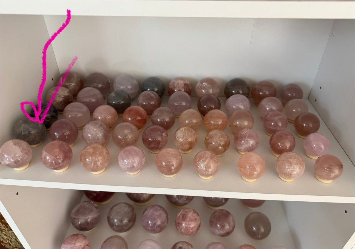 Blue Rose Quartz Sphere (22L) – Azalea Crystals